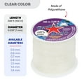 Stretch Magic Bead & Jewelry Cord 1mm 100 Meters/pkg, Clear - Walmart ...