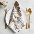 Cloth Napkins Set of 6 Brown Coastal Cocktail Napkins Ocean Starfish ...