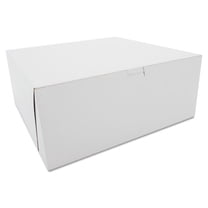 SCT Tuck-Top Bakery Boxes Paperboard White 12 x 12 x 5 0987 - Walmart.com