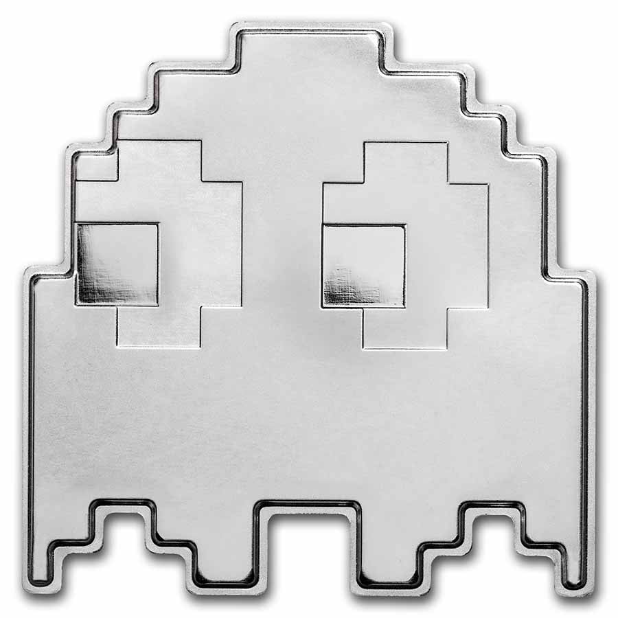 2022 Niue 1 oz Silver $2 PAC-MAN™ GHOST Shaped Stackable Coin - Walmart.com