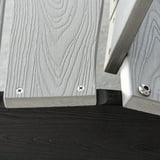 AmeriHome Outdoor Two Tone Adirondack Chair with Durable Simulated Wood ...