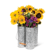 Galvanized Steel Flower Caddy for Garden Display, Outdoor Use, Vintage ...