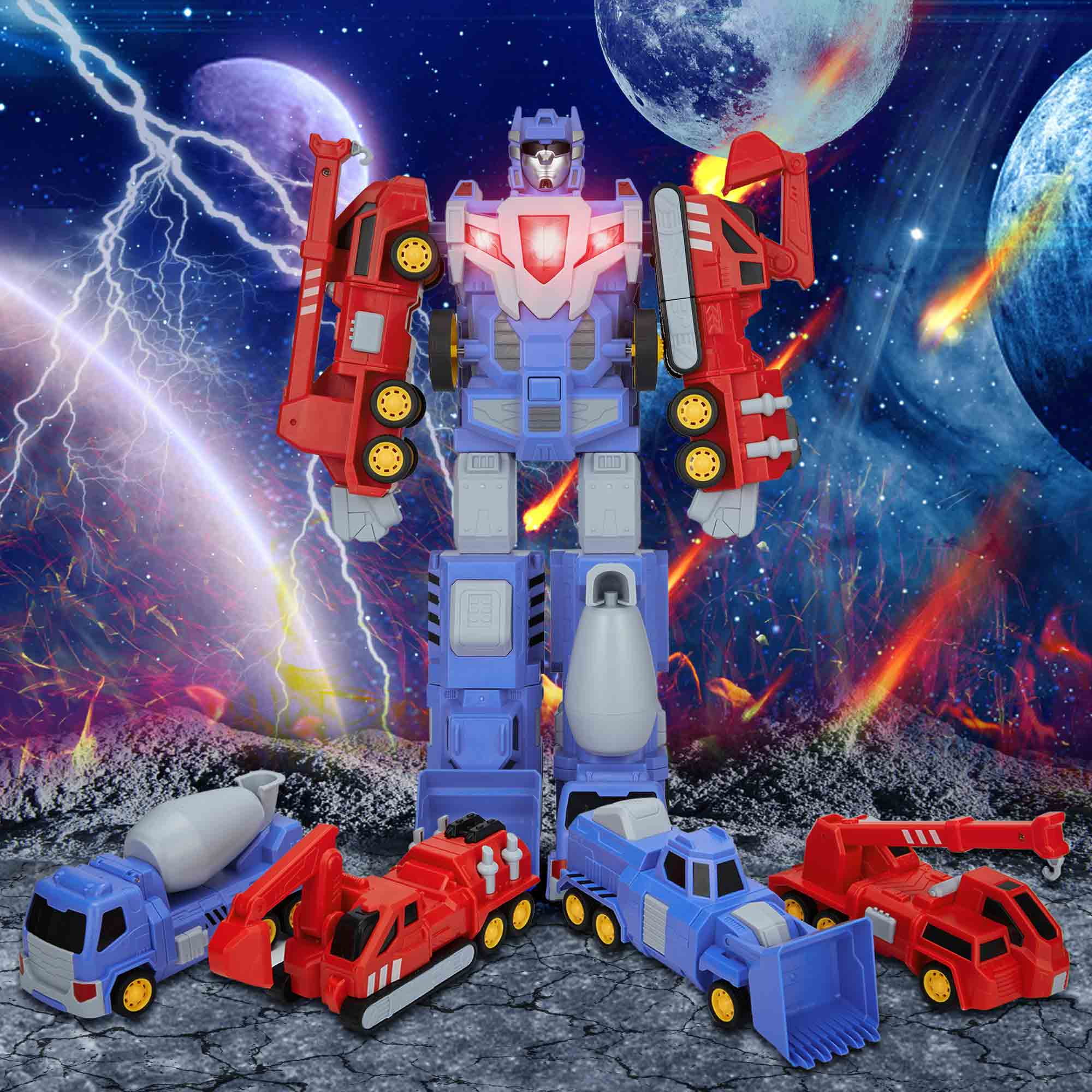 FANNYC Deformation Car Robot,Remote Control Car Transform Robot ,Five ...