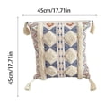 Boho Throw Pillow Covers, Tufted Decorative Cushion Covers With Tassel ...