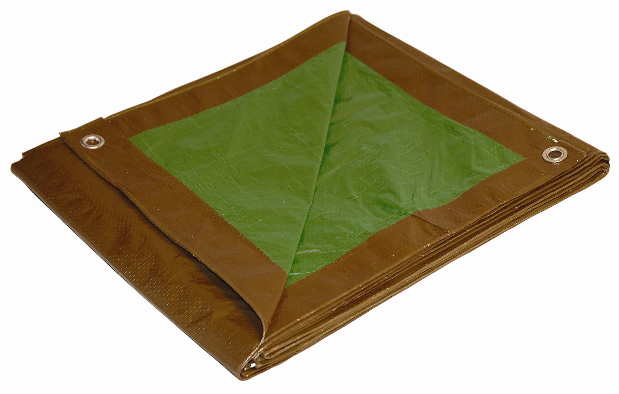 DRY TOP 11014 10' X 14' Brown/Green Medium Duty Reversible Poly Tarp ...