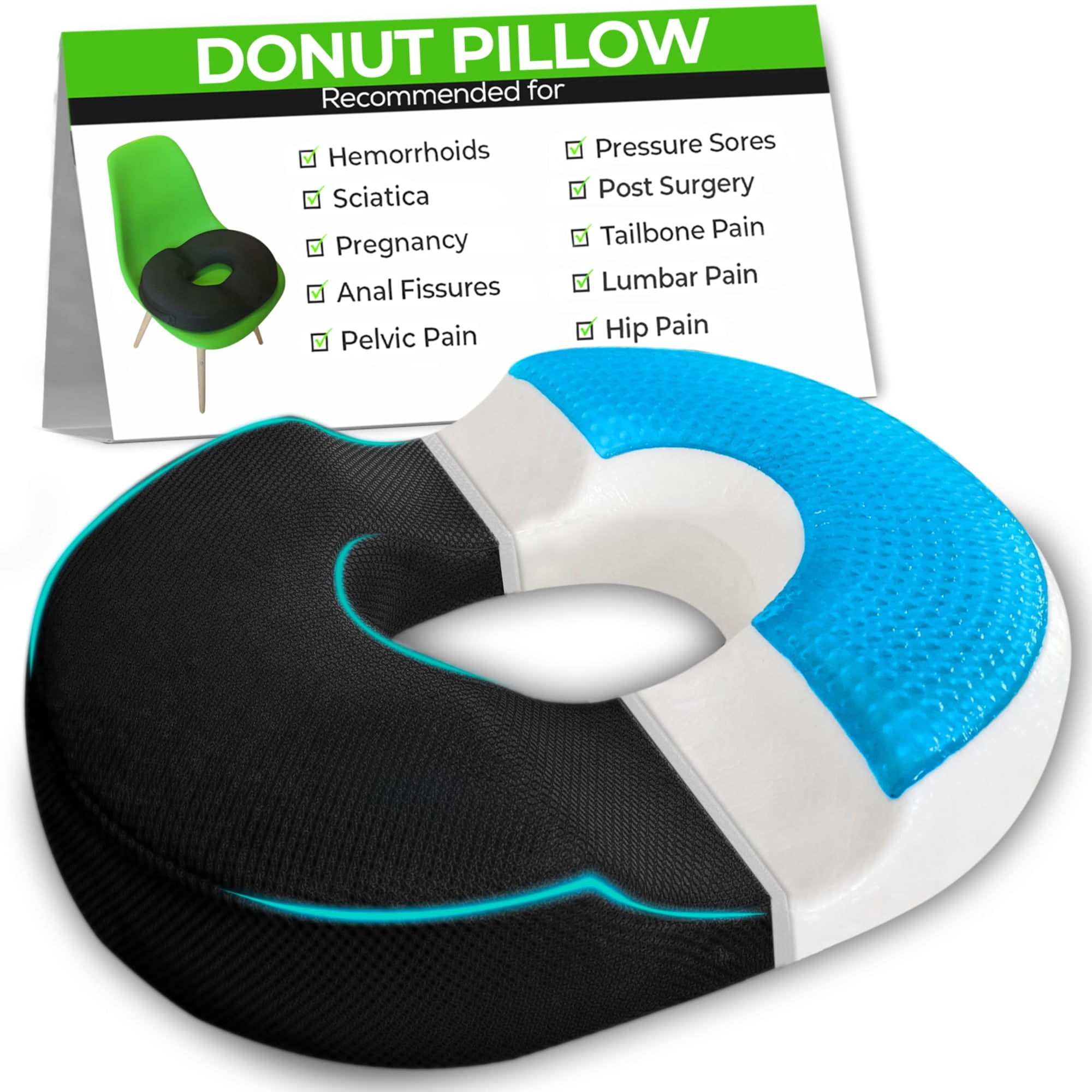 Click here for Anbocare Donut Gel Sitting Pillow - Orthopedic Mem... prices