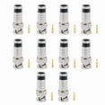 10Pcs Durable Bnc Compression Connector Adapter For Cctv Camera Rg6 ...