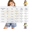 BRGZLK Girl's 2 Piece Sets 2026 Casual Butterfly Print Round Neck Short ...
