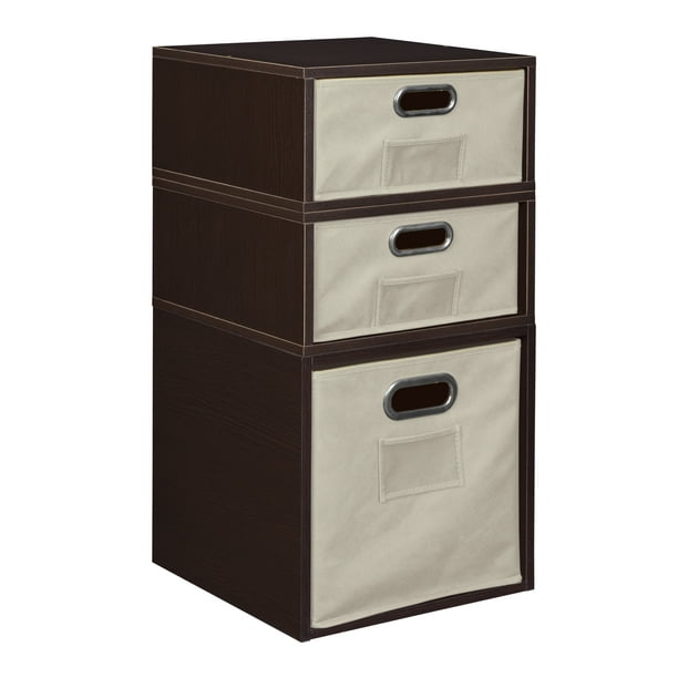 Niche Cubo Storage Set- 1 Full Cube/2 Half Cubes with Foldable Storage ...