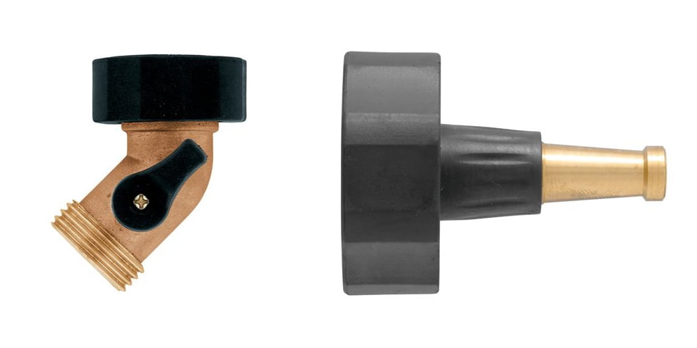 Orbit Brass Goose-neck with Shut-off and Brass Sweeper Nozzle Bundle ...