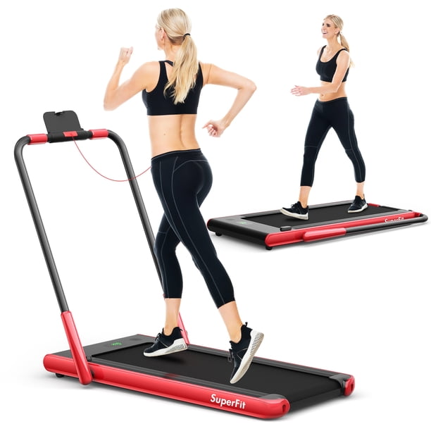 Superfit 2.25HP 2 in 1 Folding Under Desk Treadmill W/ Remote Control ...