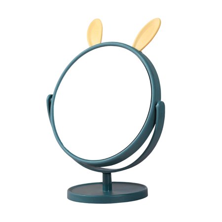 Cartoon Round Desktop Makeup Mirror 360 Rotation Tabletop Mirror Vanity ...