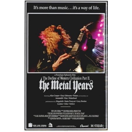 Decline of Western Civilization 2 The Metal Years Movie Poster (11 x 17 ...
