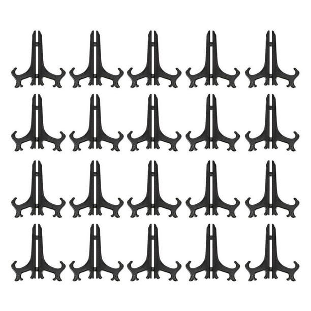 20 PCS 3 Inch Plate Holder Display Stand Decorative Plates Black for ...