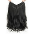 SSKFHGI Natural Black 50cm Wig V-Shaped One-Piece Natural Korean Style ...