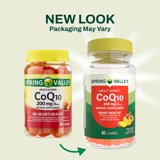 Spring Valley CoQ10 Dietary Supplement Gummies for Heart Health, 200 mg ...