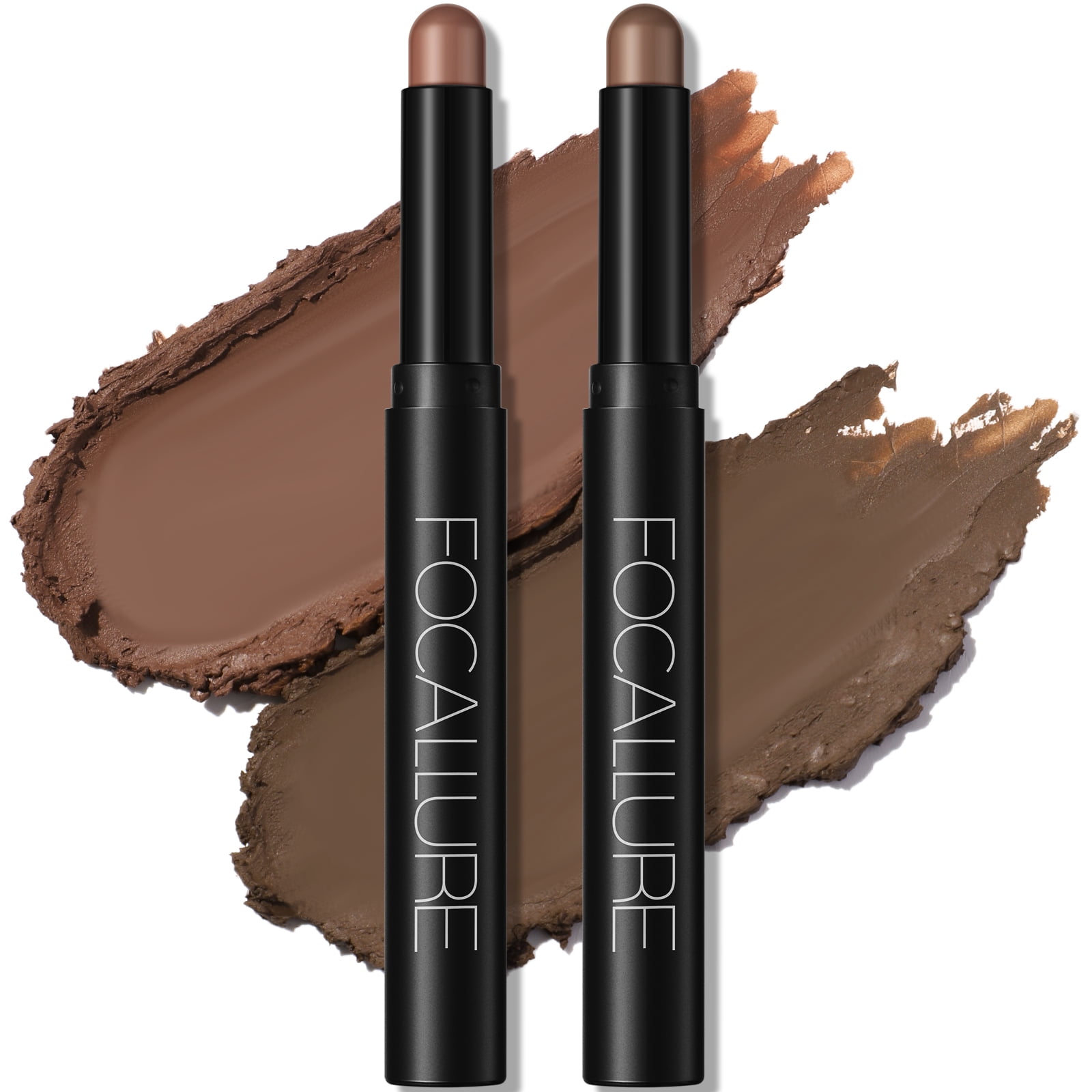 FOCALLURE (2 Pcs) 2 in 1 Eyeshadow and Eyeliner Pen，Waterproof ...