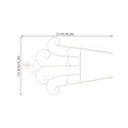 OUNONA White Iron Garden Border Fence with Vintage Charm for Patio Yard ...