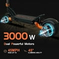 "ZonDoo ZO08 Fast Electric Scooter, 3000W Dual Motors, 45 Mph 52 Miles ...