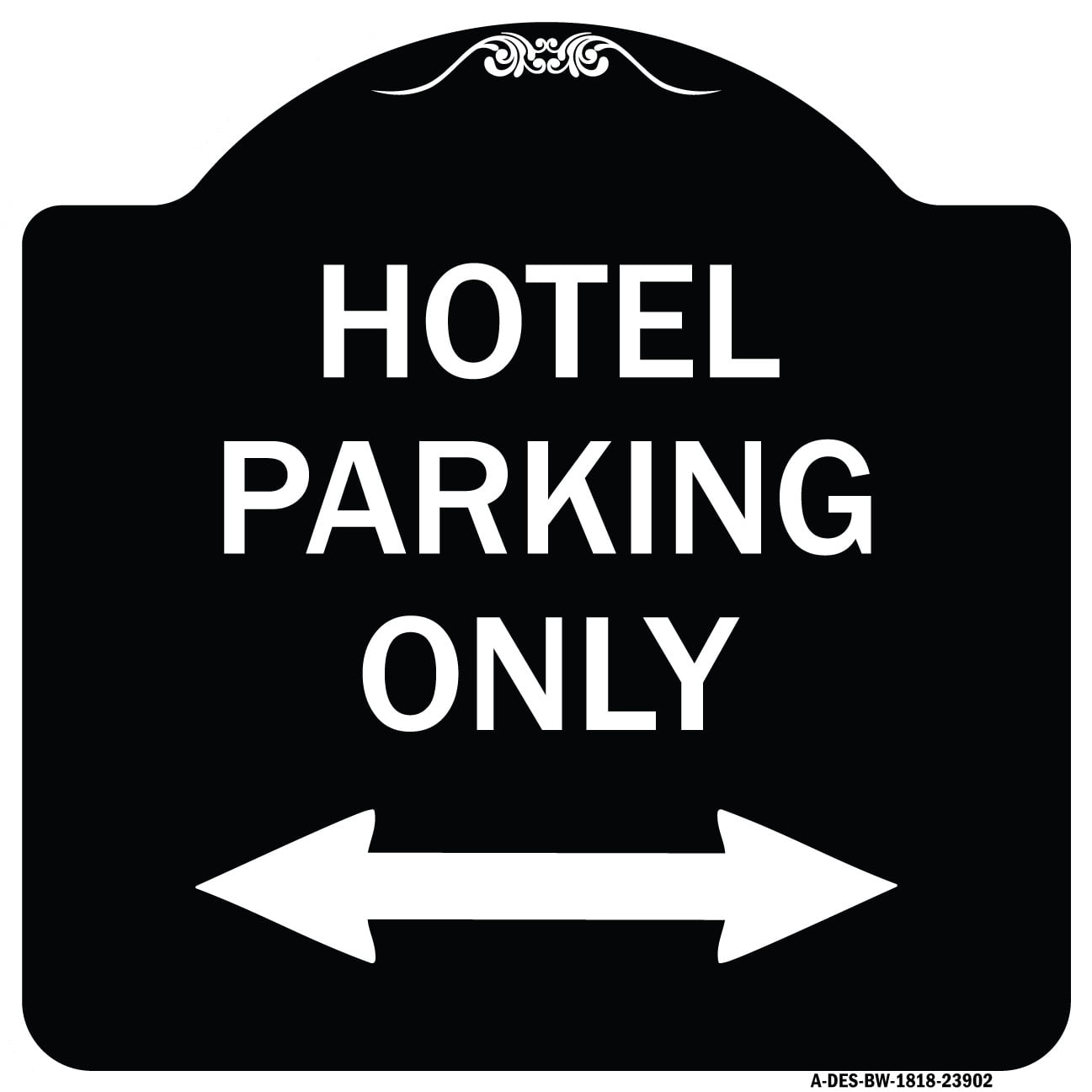 SignMission Designer Series Sign - Hotel Parking Only (With ...