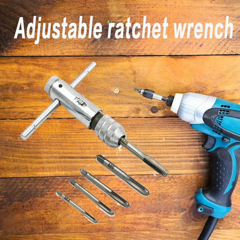 PENGXIANG [6pcs Adjustable Tap Wrench] 6 Pieces Adjustable Ratchet Hand ...