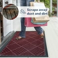 Heeneeso DM24A Entryway Rug Outdoor Doormat Rubber Front Entrance Door ...