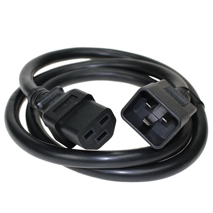SF Cable IEC C20 to C21 Power Cord, 6 feet - 12 AWG 20A 250V - Walmart.com