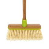 Full Circle Clean Sweep Bamboo & Recycled Plastic Broom - Gray & White ...