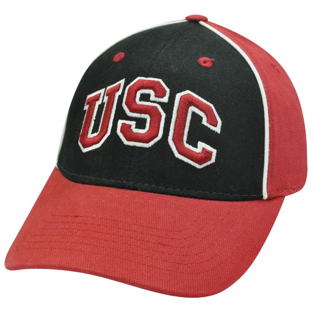 NCAA Southern California Trojans Adjustable Two Tone Hat Cap Black ...