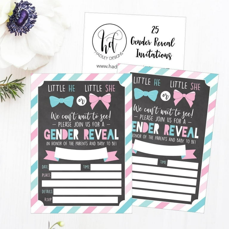 Gender Reveal Party Wording