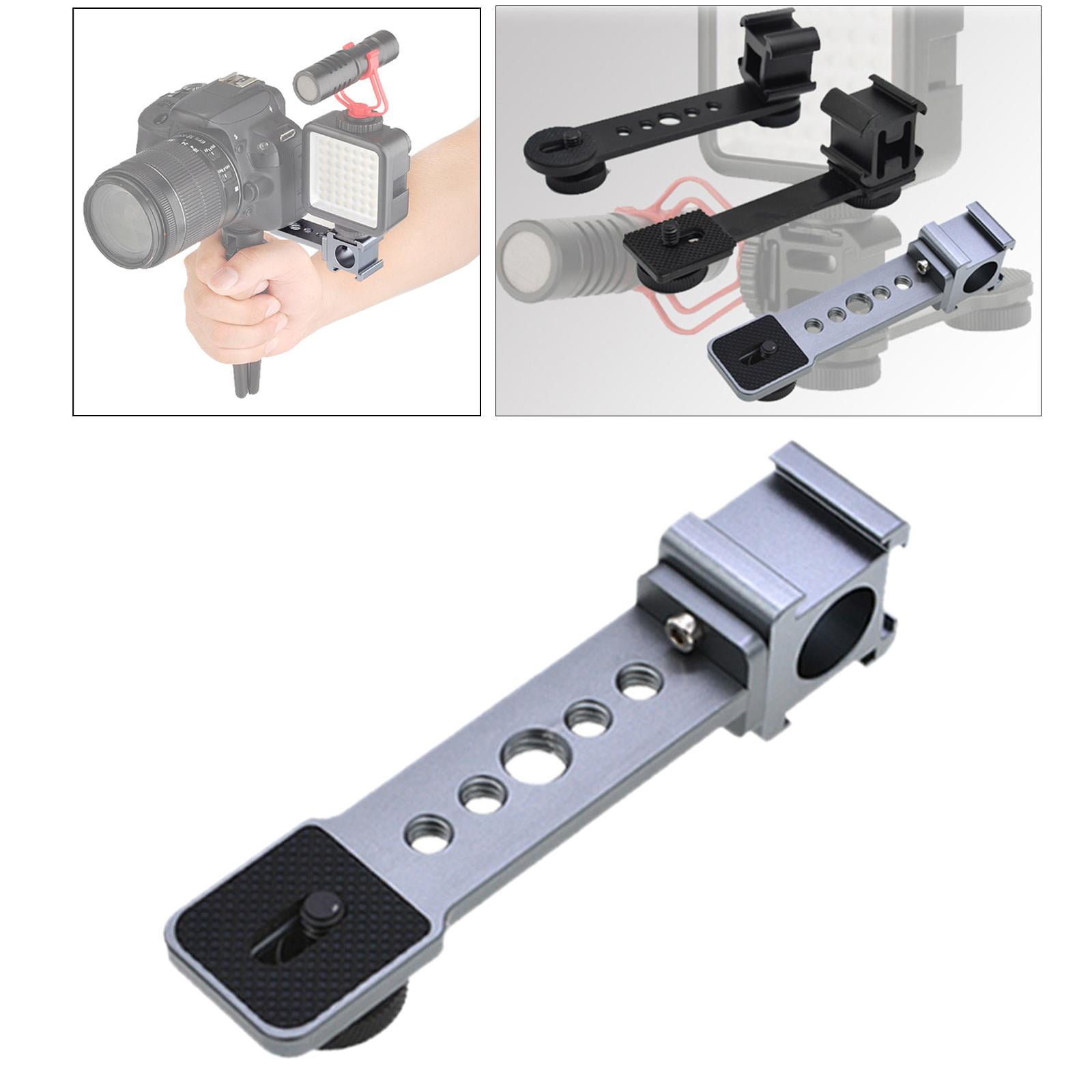 Triple Cold Shoe Extension Bar, Microphone Mount Extension Bar Bracket ...