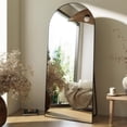 66"x25" Full Length Mirror, Arched Full Mirror, Free Standing Leaning ...