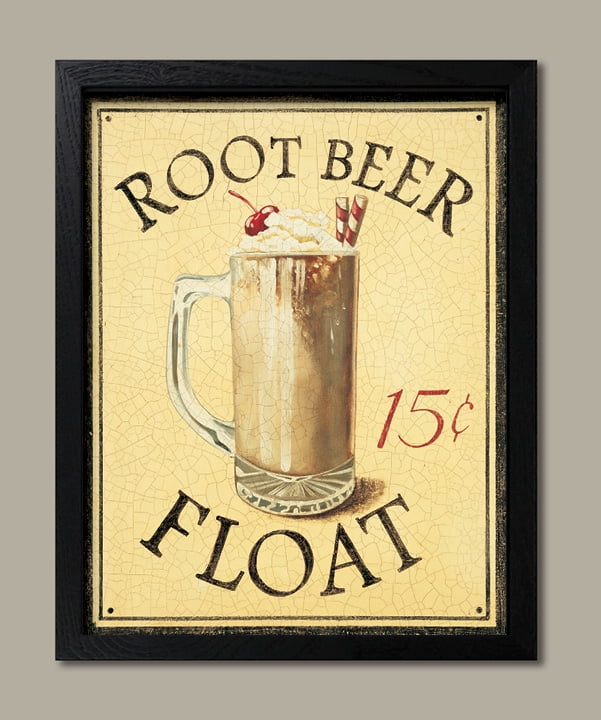 Framed Malt Shop IV Ad Sign Cafe Giclee Cream Ice Pop Quality Soda 50S ...