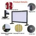 Sayok Airtight Inflatable Movie Screen, 9.6ft Waterproof, Front and ...
