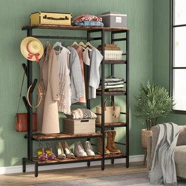 Tribesigns Free -Standing Wardrobe, Heavy Duty Clothing Wardrobe ...