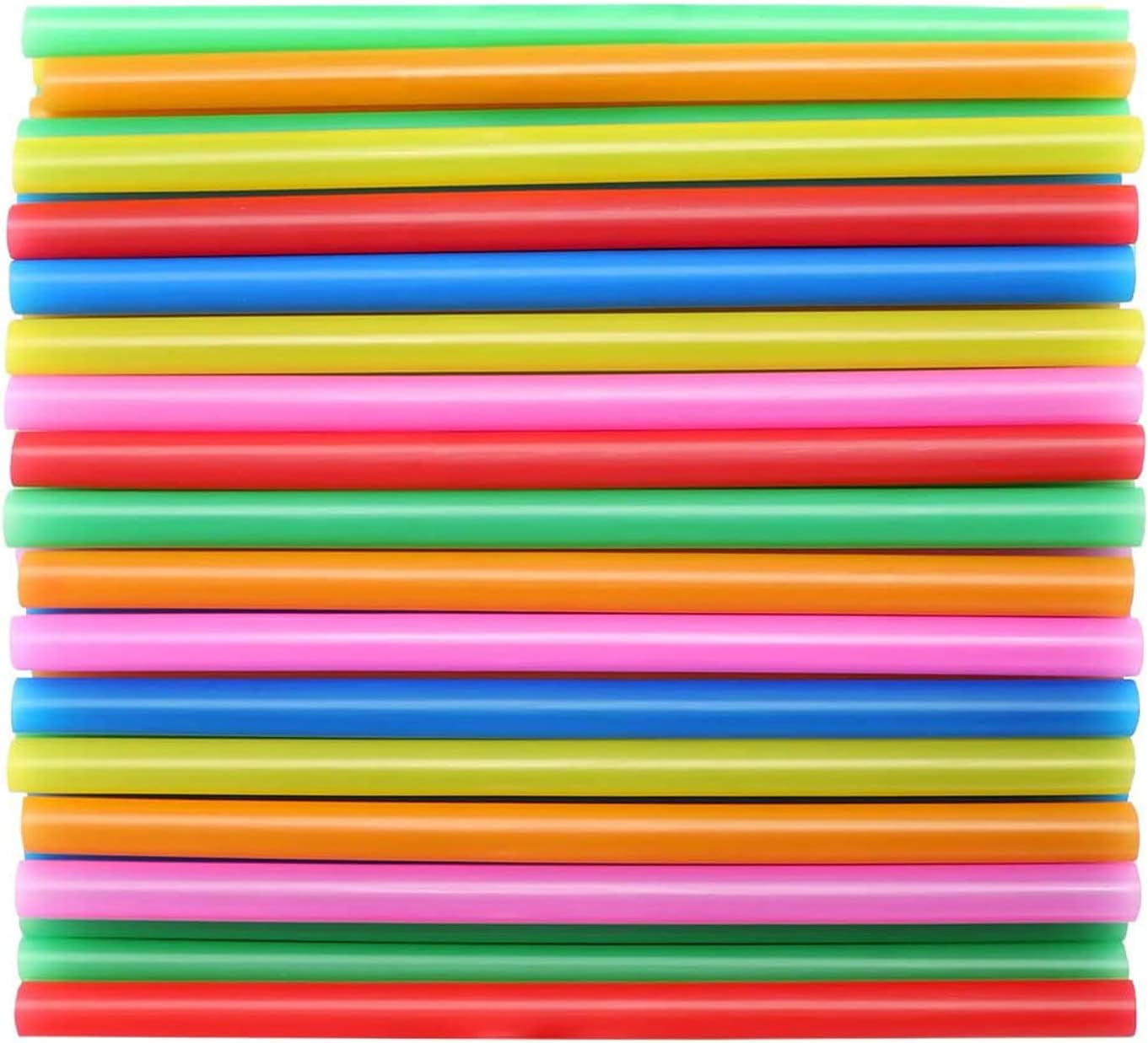 NEW!200pcs Jumbo Smoothie Straws, Plastic, Reusable, Drinking Straw ...