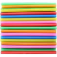 NEW!200pcs Jumbo Smoothie Straws, Plastic, Reusable, Drinking Straw ...