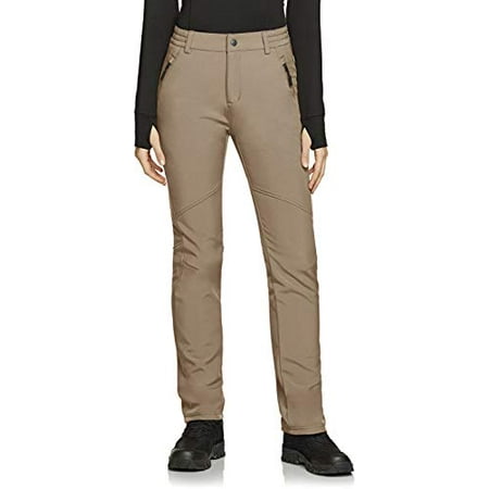 TSLA Women's Softshell Winter Snow Ski Pants, Fleece Lined Waterproof ...