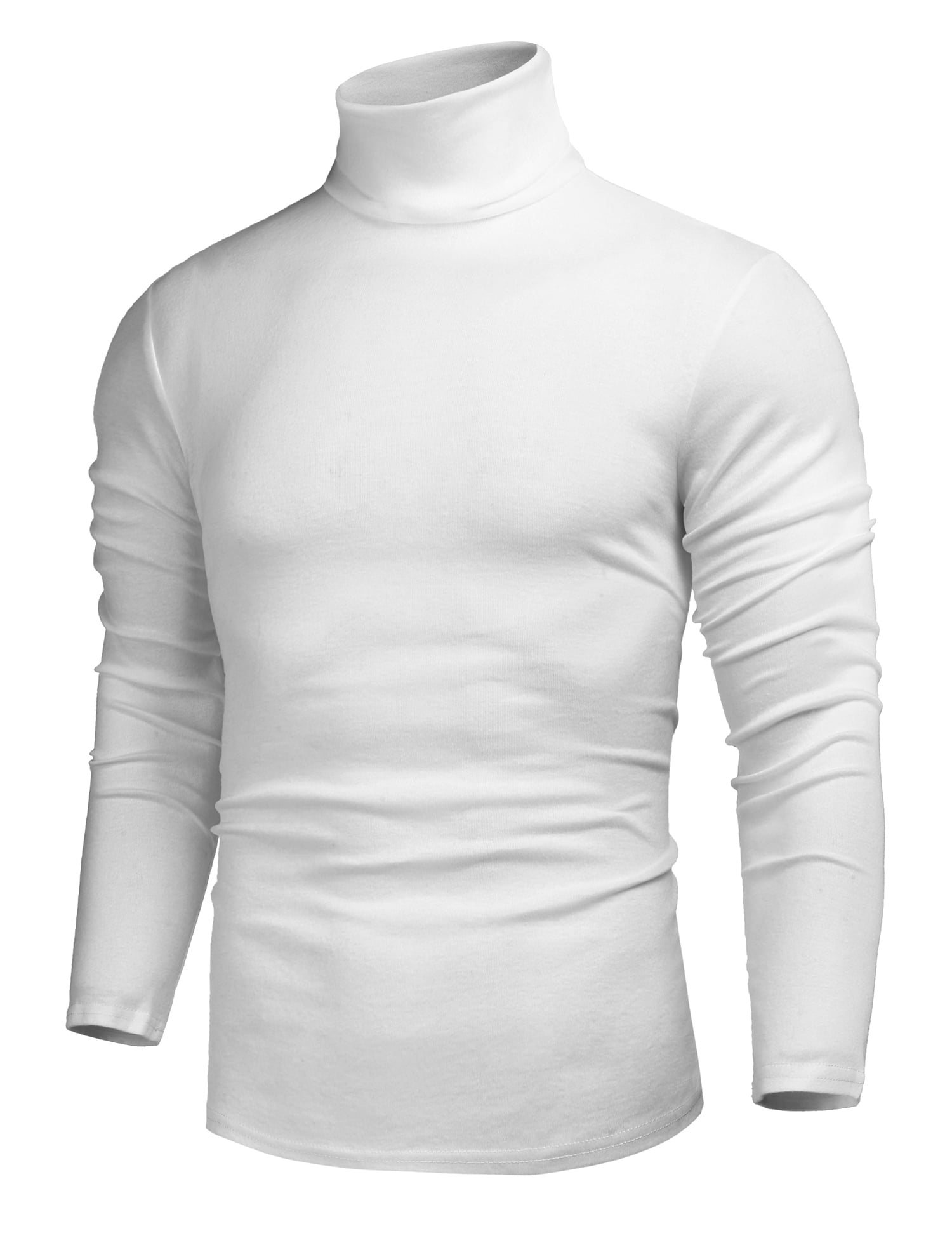 ZHENWEI Men's Casual Slim Fit Basic Tops Knitted Thermal Turtleneck ...