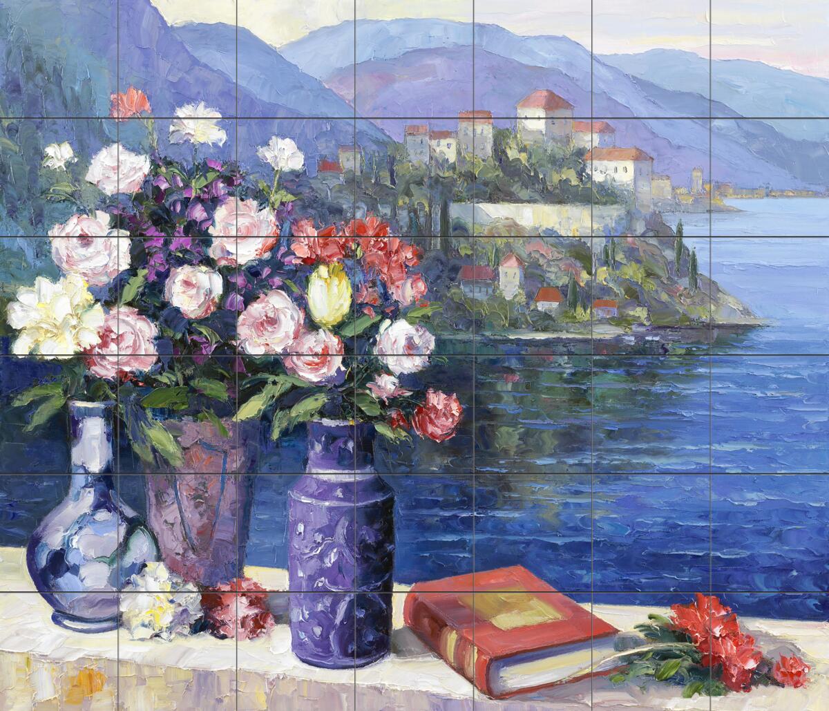 Tile Mural Kitchen Backsplash - Mediterranian Scene - by John Zaccheo ...