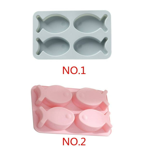 Baohd 4 Slots Fish Shaped Baking mold tray Chocolate tray Candy tray ...