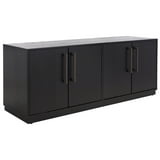 Safavieh Mallory Classic TV Stand for TVs up to 66 inch Black Durable ...