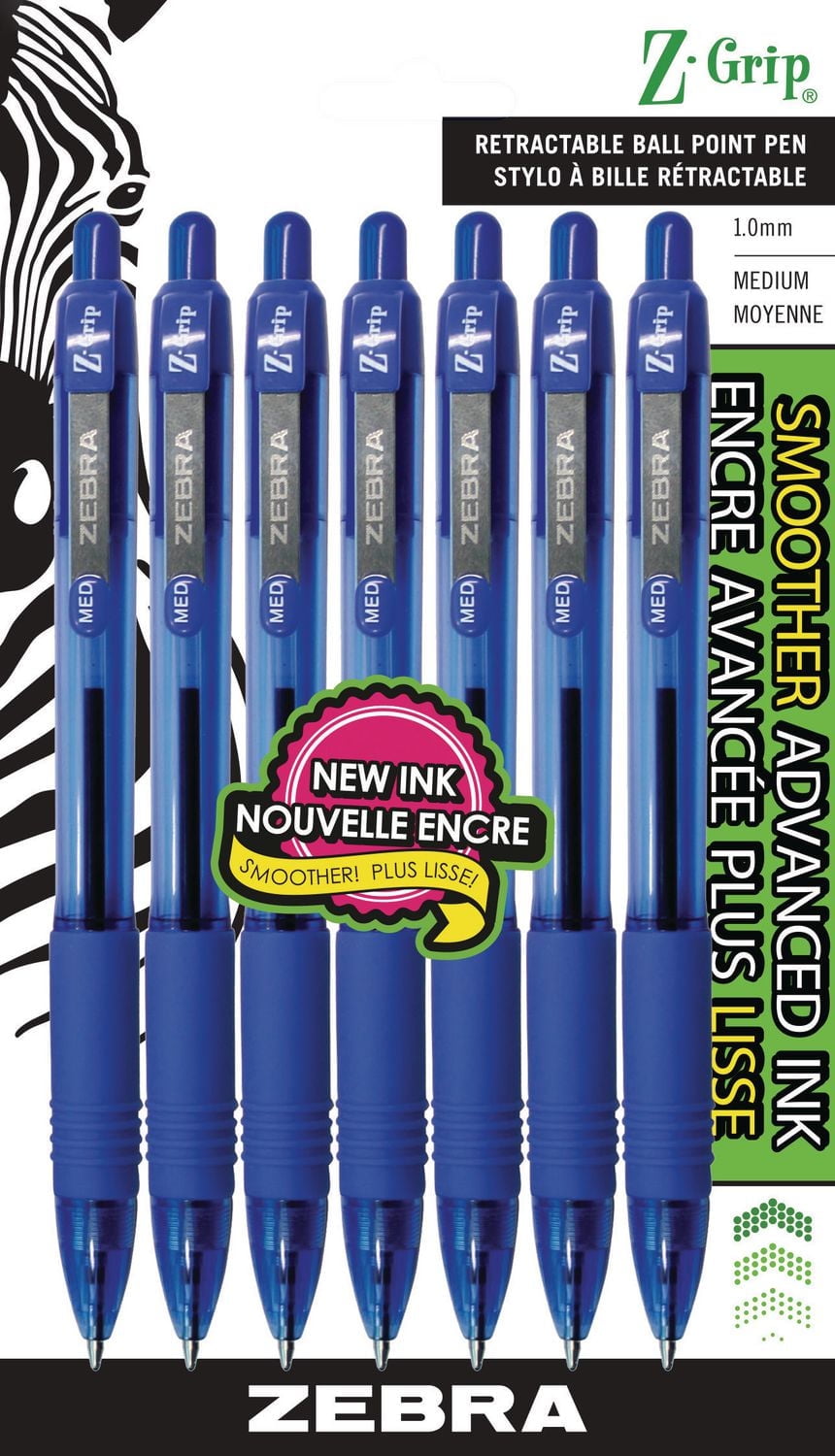 Zebra Z-Grip Retractable Ballpoint Pens - Walmart.ca