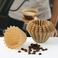 100Count Coffee Paper Filter,Unbleached Coffee Filter,Flat Bottom Paper ...