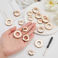 18Pcs 3 Style Alloy Grommet Eyelet Findings Screw Together Grommet Ring ...