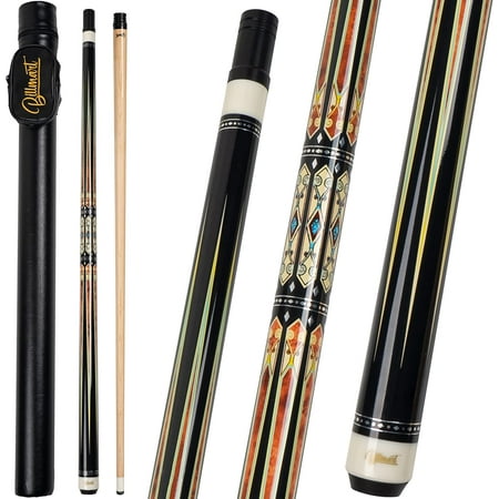 Pool Cue Stick, Low Deflection Shaft Billiard Cue Sticks with Hard Case ...