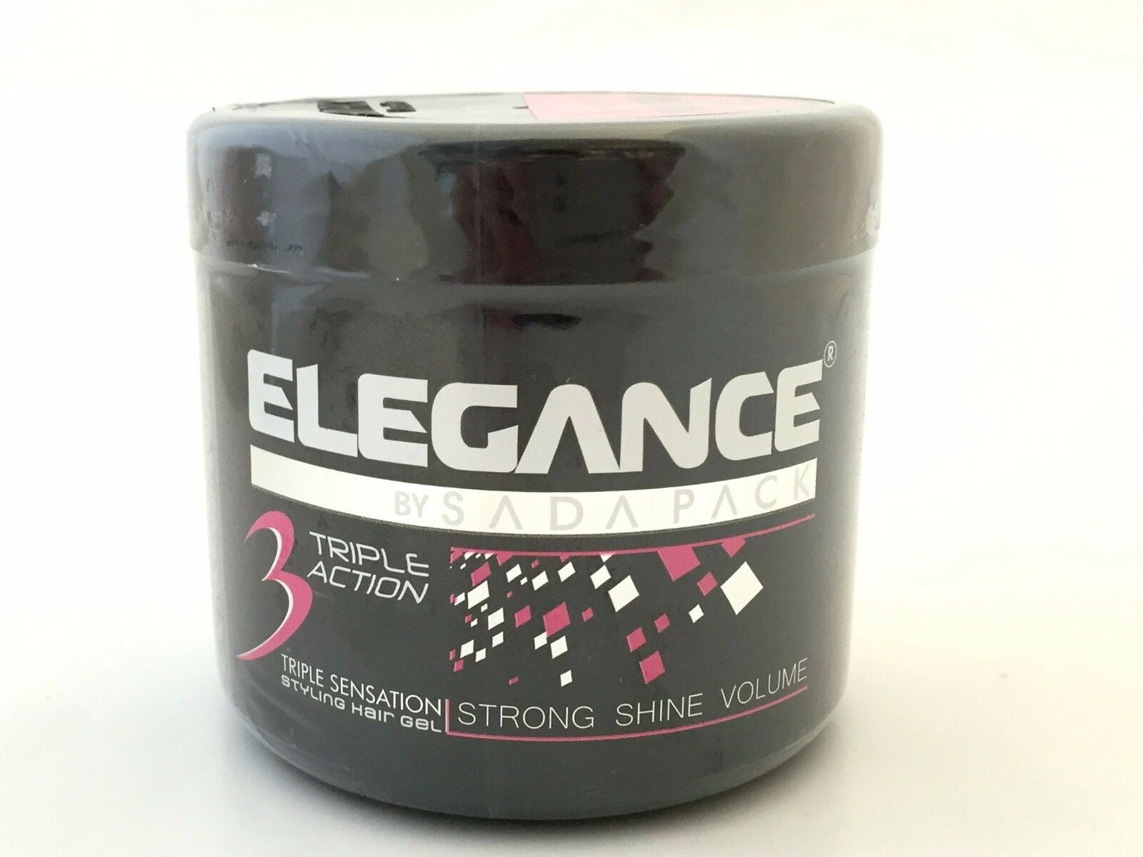 Elegance Triple Action Strong Hold Hair Styling Gel 176 Oz500ml Pink