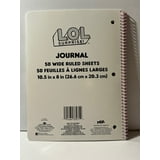 L.O.L. Surprise! 1 Subject Wide Ruled Spiral Notebook - Walmart.com