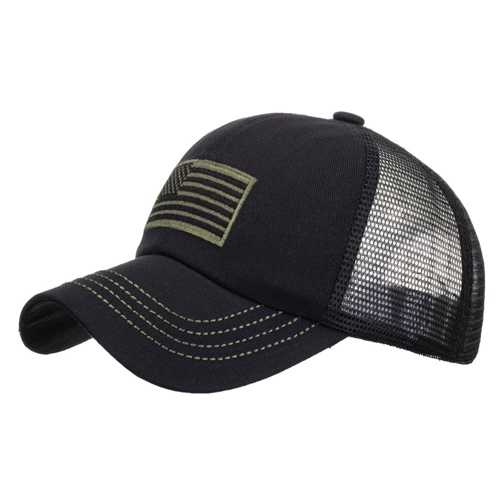 Xmarks American Flag Hat, Tactical Embroidered Operator Cap, Baseball ...