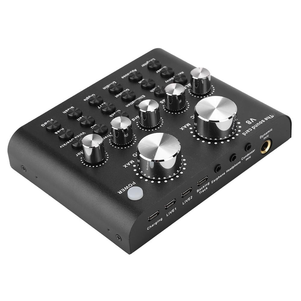 LYUMO Mobile Phone Sound Card, V8 Voice Change Mobile Phone Computer ...